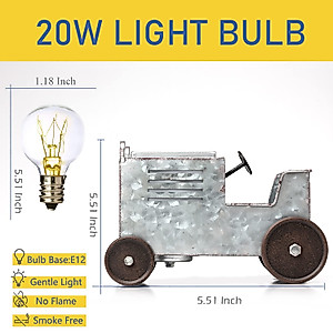 NAFANG Wax Warmer Farm Tractor Design, Candle Wax Burner Fragrance Warmer,Metal Wax Melt Warmer,Farmhouse Wax Warmer Apply in Home Office Aromatherapy
