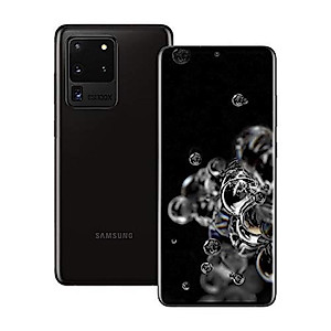 Samsung S20 Ultra 5G Factory Unlocked SM-G988U1 Cosmic Black 16GB Ram 512GB Storage (AT&T, Verizon, Sprint and T-Mobile) - US Warranty (Renewed)
