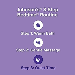 Johnson's Sleepy Time Bedtime Baby Gift Set with Relaxing NaturalCalm Aromas, Bedtime Baby Bath Shampoo, Wash & Lotion Essentials, Hypoallergenic & Paraben-Free, 4 Items