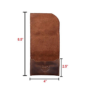 Hide & Drink, Leather Cash & Card Holder/Wallet/Flat Bills/Organizer/Stylish/Minimalist, Handmade Includes 101 Year Warranty :: Bourbon Brown