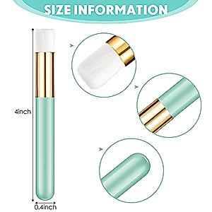 24 Pieces Lash Shampoo Brushes Set with Transparent Travel Plastic Tubes, Eyelash Extensions Nose Pore Deep Cleaning Brush Peel off Blackhead Removing Brush Tool Cosmetic Lash Cleanser Brush (Green)