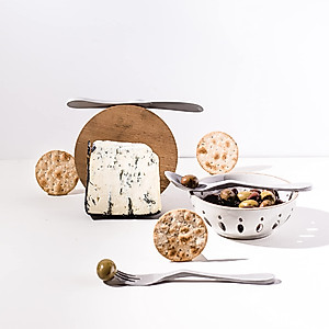 KNORK Eco 24 Piece (Fork, Knife, Spoon) Plant Based CutleryBamboo Reusable Flatware Set, Gray