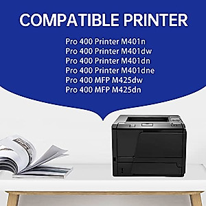 80A Black Toner Cartridges (2-Pack) Compatible 80A CF280A Toner Replacement for HP Pro 400 M401 M401n M401dw M401dn M401dne MFP M425dw MFP M425dn Printer Ink | CF280AD1