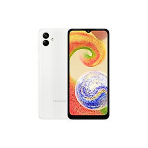 SAMSUNG Galaxy A04 (SM-A045F/DS) Dual SIM,32GB + 3GB, Factory Unlocked GSM, International Version (Fast Car Charger Bundle) - No Warranty - (White)