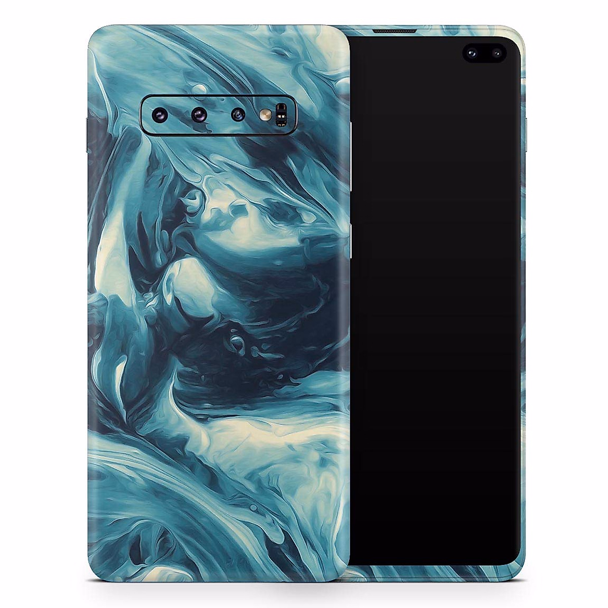 DesignSkinz Liquid Abstract Paint Remix V37 Protective Vinyl Decal Wrap Skin Cover Compatible with The Samsung Galaxy S20 (Screen Trim & Back Glass Skin)