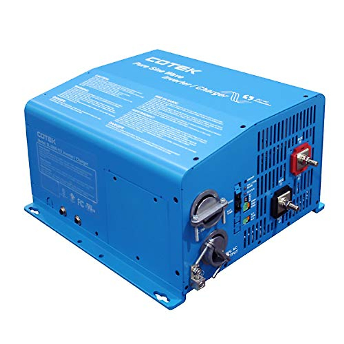 Cotek SL-2000-112 Low Frequency Pure Sine Wave Bidirectional Inverter/Charger with Transfer Switch 120VAC 12VDC 2000W