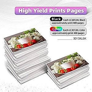 LC3013 Ink Cartridge Replacement for Brother LC3013XL LC 3013XL3 Color Pack LC3013C,LC3013M,LC3013Y Ink Cartridges for use with Brother MFC-J491DW, MFC-J497DW, MFC-J690DW, MFC-J895DW Printer