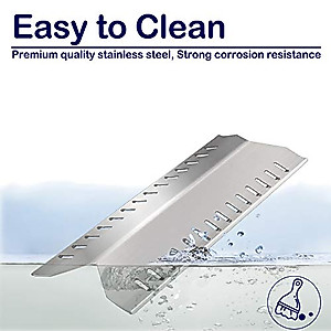 Grill Heat Plates Gas BBQ Parts Replacement for Broil-Mate 24025HNT, Master Forge 30030MSF, Huntington 6301-24, 19 9/16” Stainless Steel Repair Kit Grill Heat Shield Tent, Burner Cover, Flame Tamer