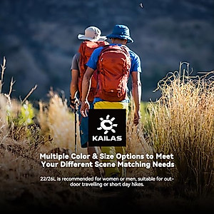 KAILAS Hurricane 26L Small Hiking Backpack Lightweight Daypack for Women Men Travelling Camping Outdoor Trekking Sea Green