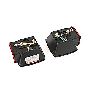 MAXXHAUL 70205 Trailer Light Kit - 12V All LED, Left and Right Waterproof Submersible for Trailers, Boat Trailer Truck Marine Camper RV Snowmobile, Red