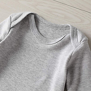 shlrzy Handsome just Like dad Newborn Baby boy Clothes Funny Baby Bodysuits graylong,0-3Months