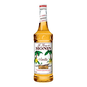Monin - Vanilla Syrup, Versatile Flavor, Great for Coffee, Shakes, and Cocktails, Gluten-Free, Non-GMO (750 ml)