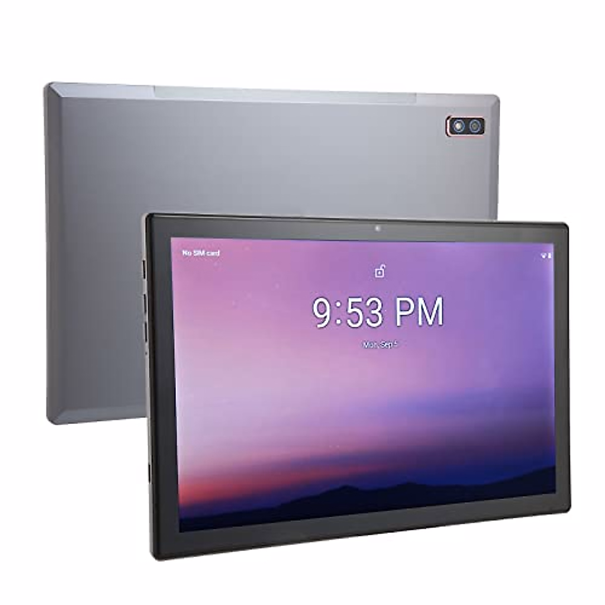 Airshi 10.1 Inch Tablet Octa Core Dual SIM Dual Standby 100‑240V Dark Gray 4G LTE Tablet for Study (US Plug)