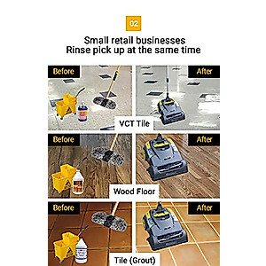 Janilink 14" Portable Upright Auto Scrubber Battery Operated