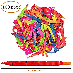 100pcs Rocket Balloons with Two Free Air Pump Colorful Giant Rocket Balloons for Parties