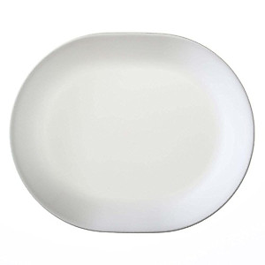 Corelle 3128 Vitrelle Glass Winter Frost White Serving Platter, Pack of 3, 32 Centimeters