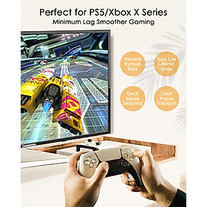 8K HDMI Cable 6 ft, HDMI 2.1 48Gbps High Speed Nylon Braided HDMI Cord with eARC HDR10 4:4:4 HDCP 2.2&2.3, 4K HDMI Cable Compatible with Dolby Atmos Apple Fire LG Samsung TV PS5 PS4 Switch Xbox Roku