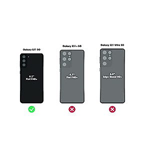 OtterBox SYMMETRY CLEAR SERIES Case for Galaxy S21 5G (ONLY - DOES NOT FIT Plus or Ultra) - STARDUST (SILVER FLAKE/CLEAR)