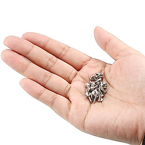 uxcell 2x6mm Self Tapping Screws Phillips Pan Head with Washer Screw 304 Stainless Steel Fasteners Bolts 50Pcs