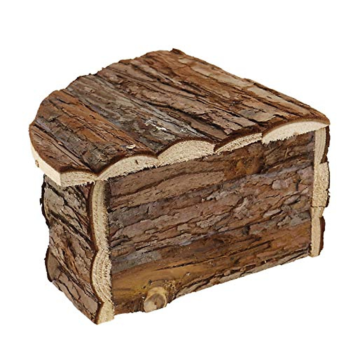 SING F LTD Beautiful and Cute Nest Playground House for Hamsters Hedgehog Wooden House Circular Sector Corner Cage 31x21x13cm