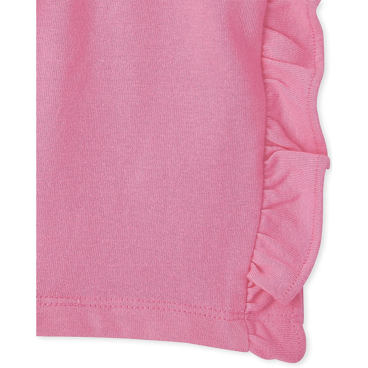 The Children's Place Baby Toddler Girls Sleeve Ruffle Tank Top and Shorts Set, Floral/in The Pink 2-Pack, 3T