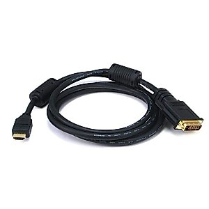 Monoprice HDMI to DVI-D Dual Link M1-D (P&D) Cable - 28AWG, 6 Feetm Black