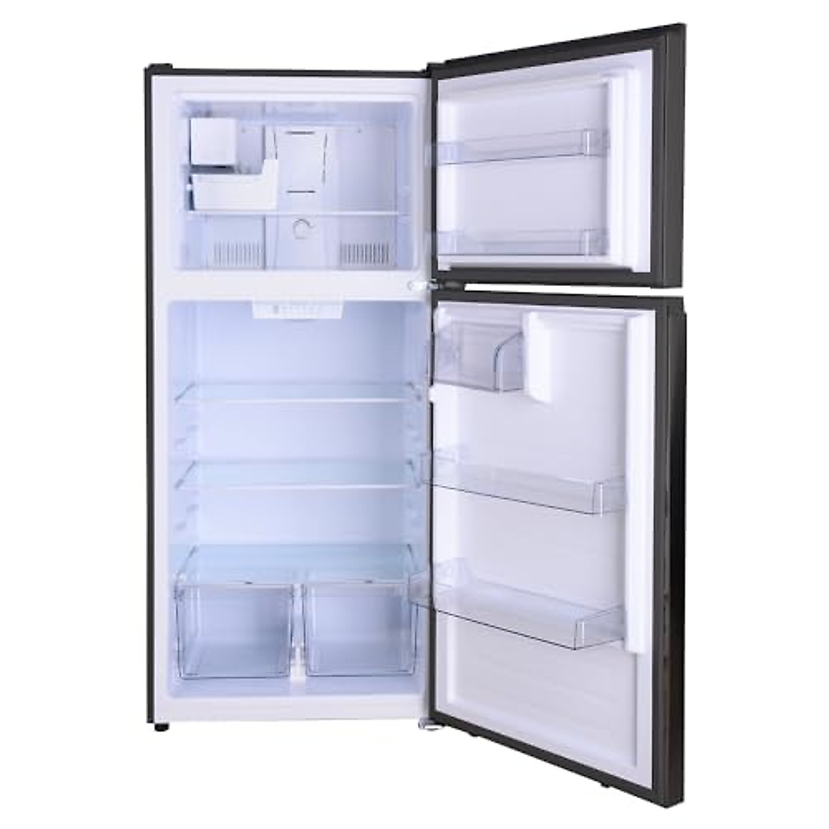 Kenmore 30 in. 18.1 cu. ft. Capacity Refrigerator/Freezer with Adjustable Glass Shelving, Humidity Control Crispers, Ice Maker, ENERGY STAR Certified, Black