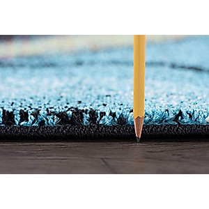 Universal Rugs, Foyer, Susan Modern 5x7 Area Living Room, Dining or Bedroom Rug, Indoor Entry Entryway Carpet, Alfombras para Salas Modernas, 5 ft x 7 ft, Multi