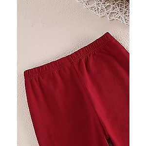 FoWear Baby Girl Clothes Ruffle Floral Top and Pants Toddler Baby Girl Clothes 3Pcs Fall Baby Girl Outfits Brown 18-24 Months