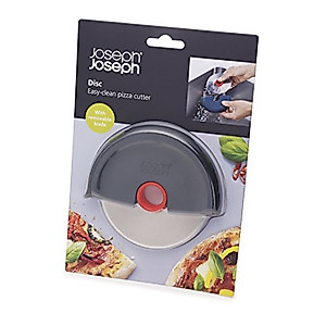 Joseph Joseph Disc Easy-Clean Pizza Wheel, Grey/Red