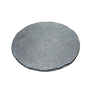 Fox Run 3808 Slate Cheese Board, Round Gray, 12 x 12 x 0.25 inches
