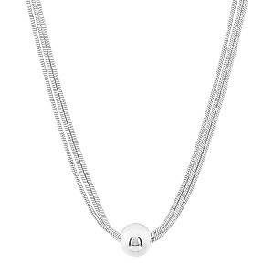Silpada 'Thoreau' Multi-Strand Bead Necklace in Sterling Silver, 16''
