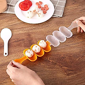 Sushi Shake Rice Ball Mold, Animal Shapes Sushi Mold (3 Pcs + 1 Pcs) Diy Tool Kitchen Sushi Tool
