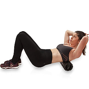 A2Z Fitness 3-Speed Vibrating Foam Roller - High Intensity Vibration for Deep Tissue Trigger Point Sports Massage and Muscle Recovery - Comes with 1 Year Warranty and Free Carry-On Bag