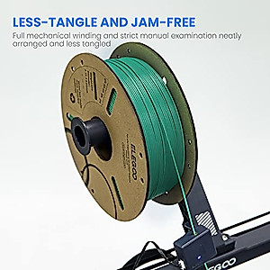 ELEGOO PLA Filament 1.75mm Black 2KG, 3D Printer Filament Dimensional Accuracy +/- 0.02mm, 2 Pack 1kg Cardboard Spool(2.2lbs) 3D Printing Filament Fits for Most FDM 3D Printers