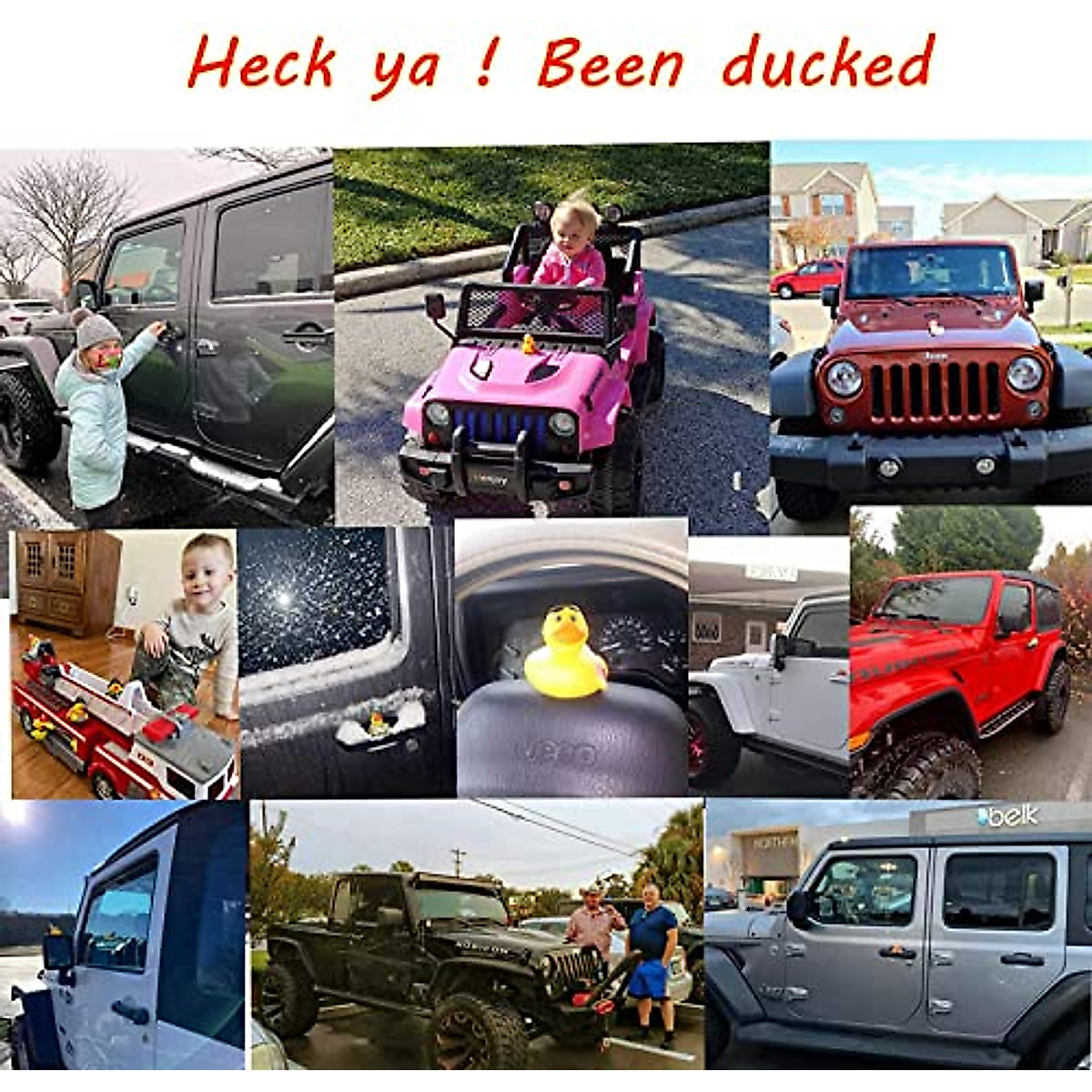 XY-WQ Rubber Duck 50 Pack for Jeeps Bath Toy Assortment - Bulk Floater Duck for Kids - Baby Showers Accessories - Party Favors, Birthdays, Bath Time, and More (50 Varieties)