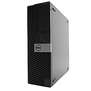 Dell 5040 Small Form PC Desktop Computer - Intel i5-6500, 16GB RAM, 2TB HDD, Windows 10 Pro, 23.6 FHD V7 LED Monitor, New 16GB Flash Drive, Wireless Keyboard & Mouse, DVD, HDMI, WiFi (Renewed)