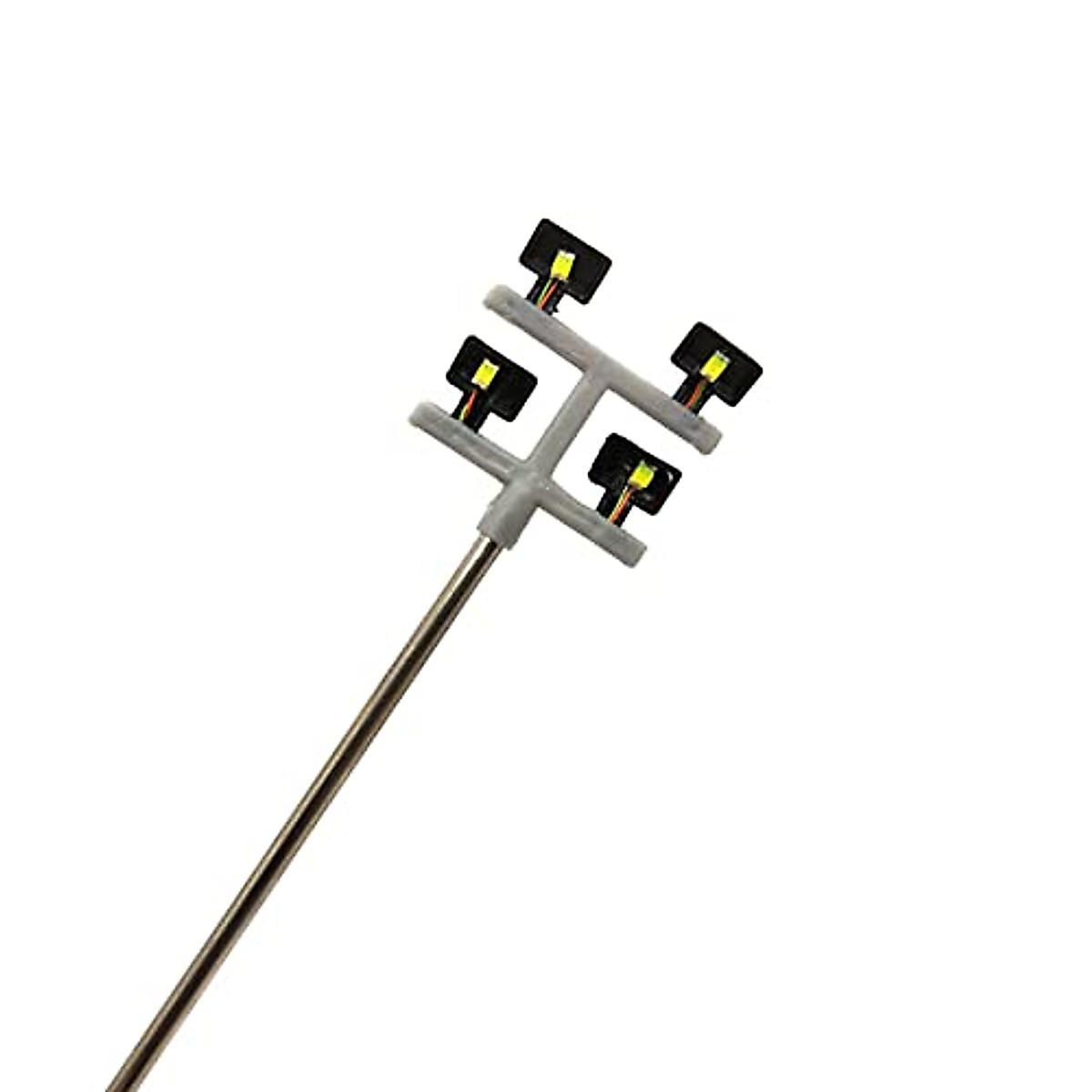 OUYOO 4 PCS HO Scale Model Lighting Tower,Tower Lights Model Lights Layout Lamppost for /Garden/Playground/Stadium