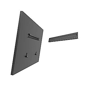 Mount Plus MP-NS400 No Stud Tilt TV Wall Mount | Quick Studless Install with No Drill | Low Profile for 22" to 55" TVs Up to 70LBS | Steel Frame Securely Anchors TV to Dry Wall (1 Pack)