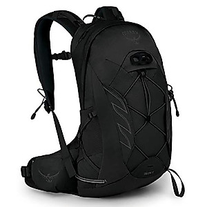 Osprey Talon 11L Men's Hiking Backpack with Hipbelt, Stealth Black, S/M