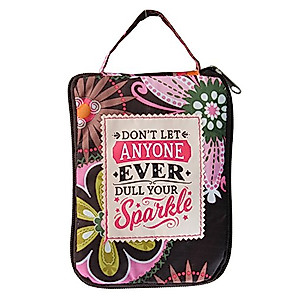 History & Heraldry Fab Girl Foldable Tote Bags – Eco-Friendly Shoulder Tote – Reusable Tote Bag or Mom Bag – Multifunctional Utility Tote – Ideal Gift Tote Bag - Sparkle Multicolored Tote Bag, 16x15”