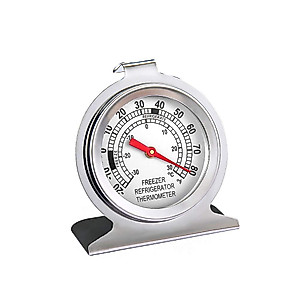 Stainless Steel Refrigerator Freezer Thermometer Large Dial Thermometer (12 Pack)