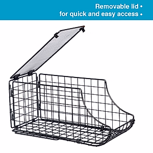 Soda Can Dispenser with Lid Stackable Can Organizer for Pantry Drink Dispenser for Refrigerator Canned Food Storage