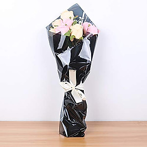 IVYTOHO Cellophane Wrapping Rolls Translucent Grey 100’ Ft Long 16’’ In Wide 2.3Mil Thick for Gifts Baskets Treats Candy Cookies Cellophane Wrapping Paper Shinny Colorful Cello Christmas Holiday