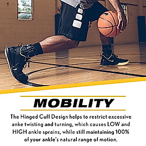 Ultra Zoom® Ankle Brace for Injury Prevention & Recovery, Custom Form-Fit, Maximum Support with 100% Mobility