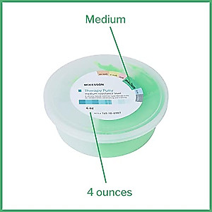 McKesson Therapy Putty - Medium Resistance for Fingers, Hands, and Wrist – Exercise Rehabilitation Occupational Therapy Tool - 4 oz, 1 Count