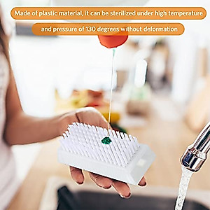 5 Pieces Hand Scrub Brushes for Cleaning Fingernail Brush Stiff for Men Non Disposable Scrub Brush Heavy Duty Plastic Cleaning Brushes for Hands Nail Cleaning (White)