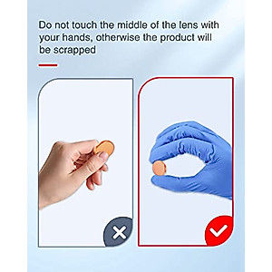 FAHKNS PVD ZnSe CO2 Laser Lens Dia:15mm/0.59" FL63.5mm/2.5" T2.2mm Focus Lens for CO2 Laser Engraving Cutting Engraver/Cutter 50w-100w