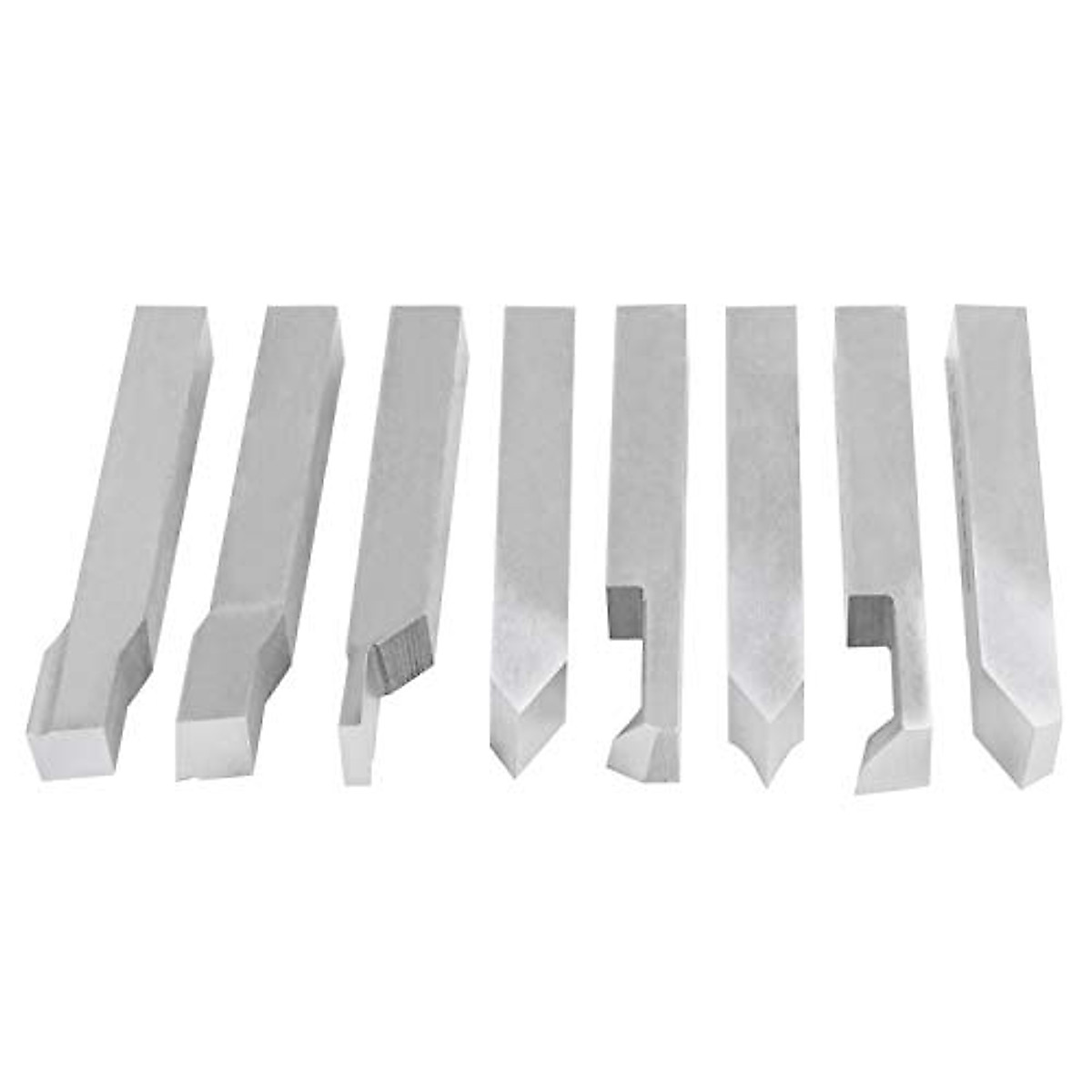 Accusize Industrial Tools 3/8'' 8 Pc Hss Tool Bit Set, Pre-Ground for Turning and Facing Work, 2662-2003