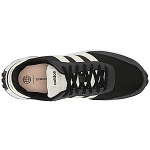 adidas Women's 70s Running Shoe, Black/Off White/Carbon, 7.5